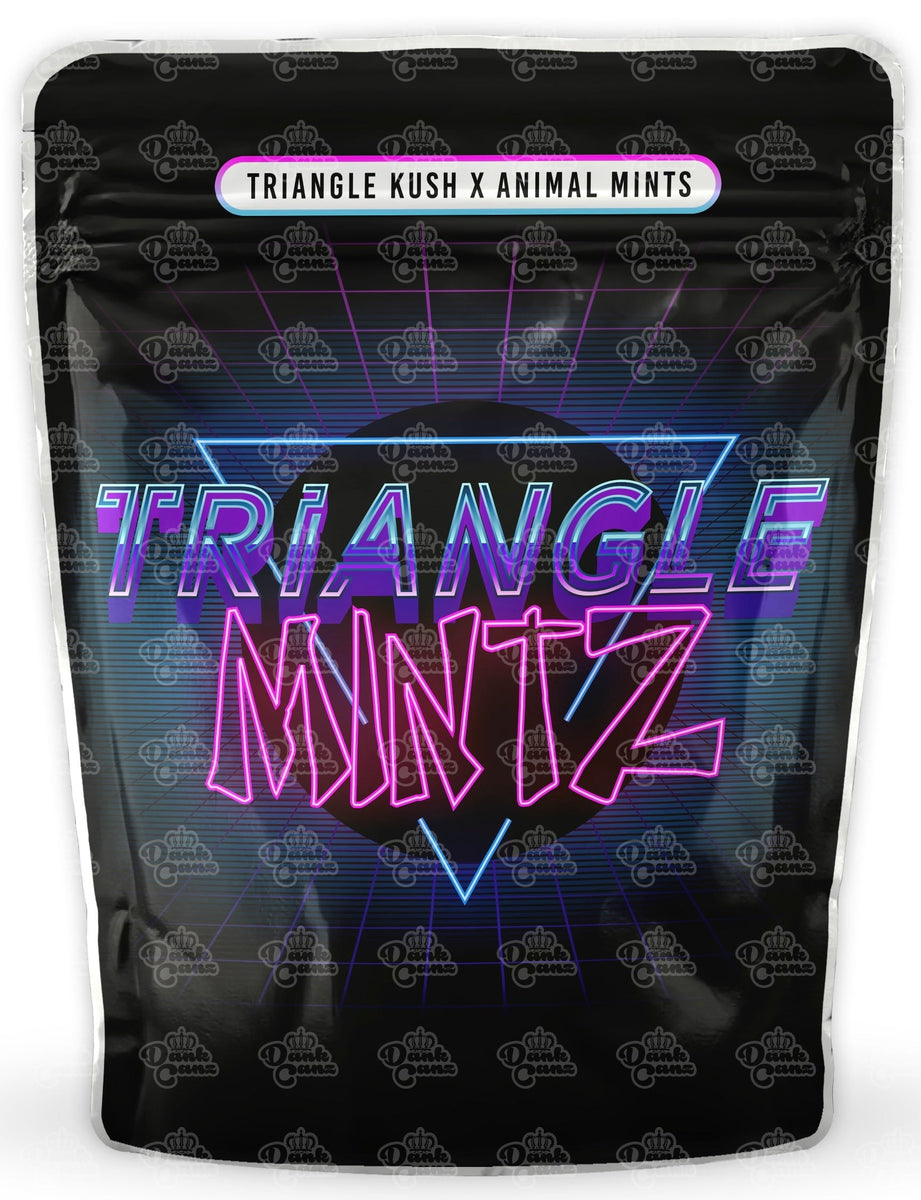 Triangle Mintz Mylar Bags | Cali Packs | Empty Packaging Size