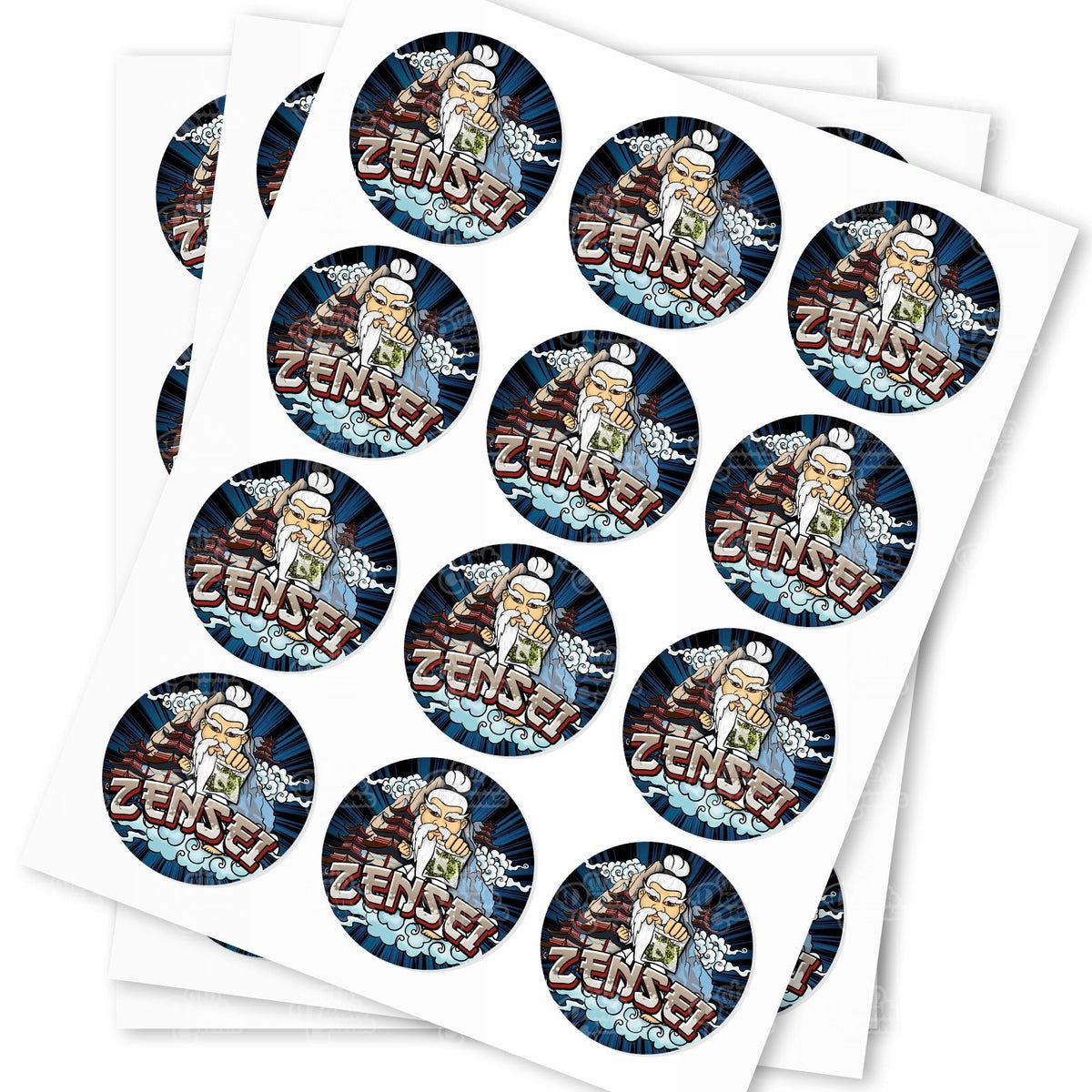 Zensei Strain Stickers | Premium Custom Stickers – DC Packaging