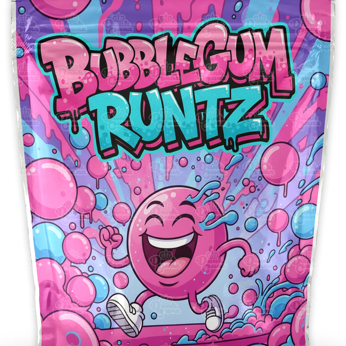 Bubblegum Runtz Mylar Bags | cali packz | Empty Packaging Size
