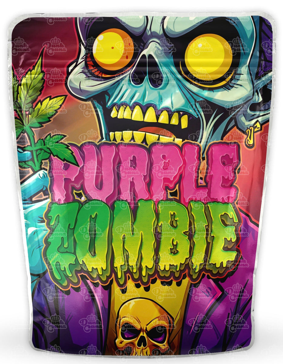 Purple Zombie Mylar Bags | Cali Packs | Empty Packaging Size