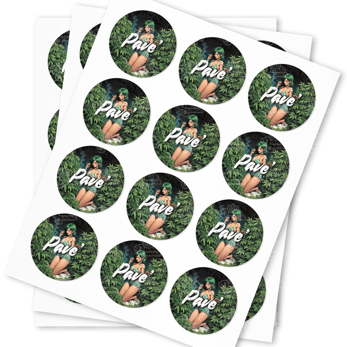 Pave’ Strain Stickers | Premium Custom Stickers – DC Packaging