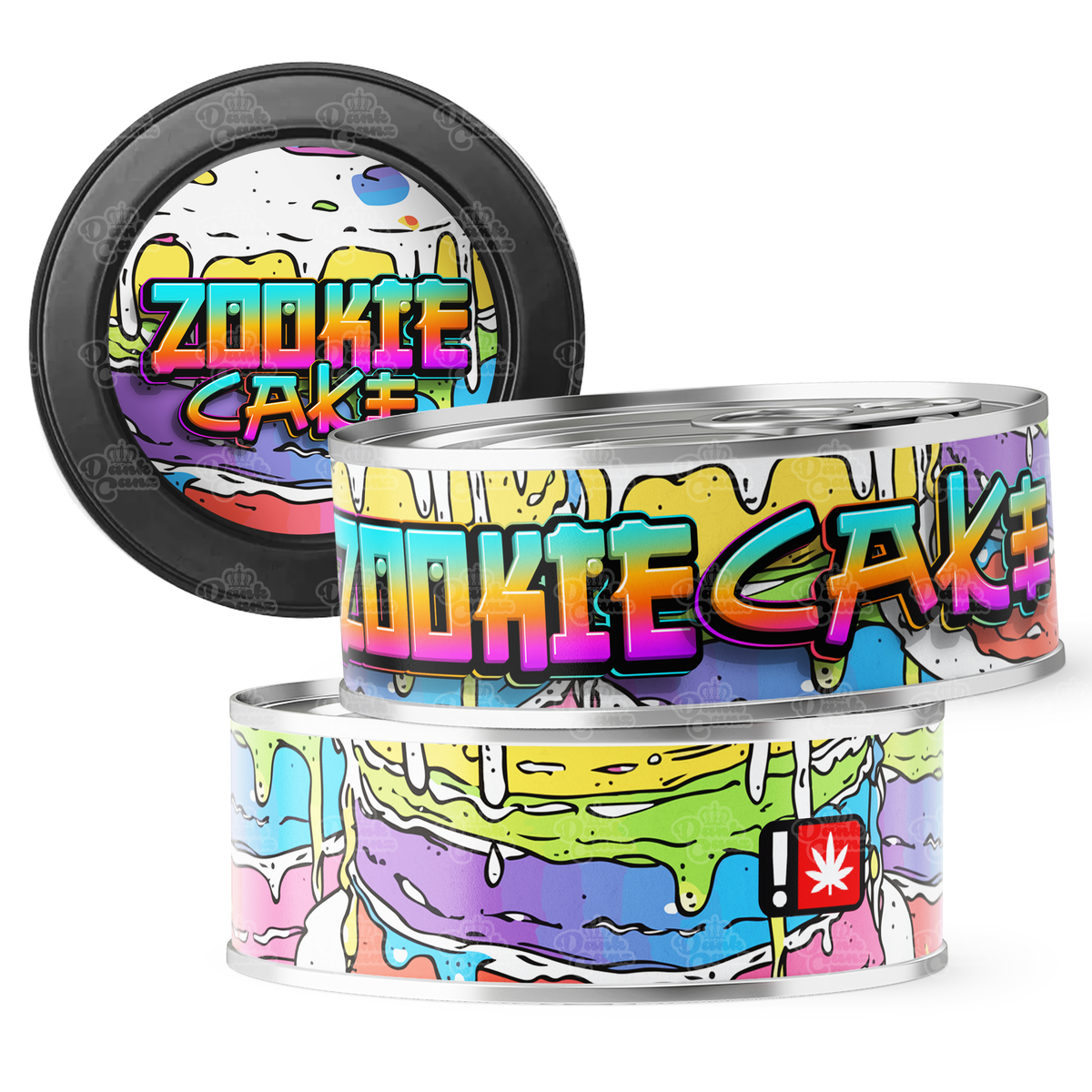 Zookie Cake 3.5g Self Seal Tins - Pressitins - Cali Tins – DC Packaging