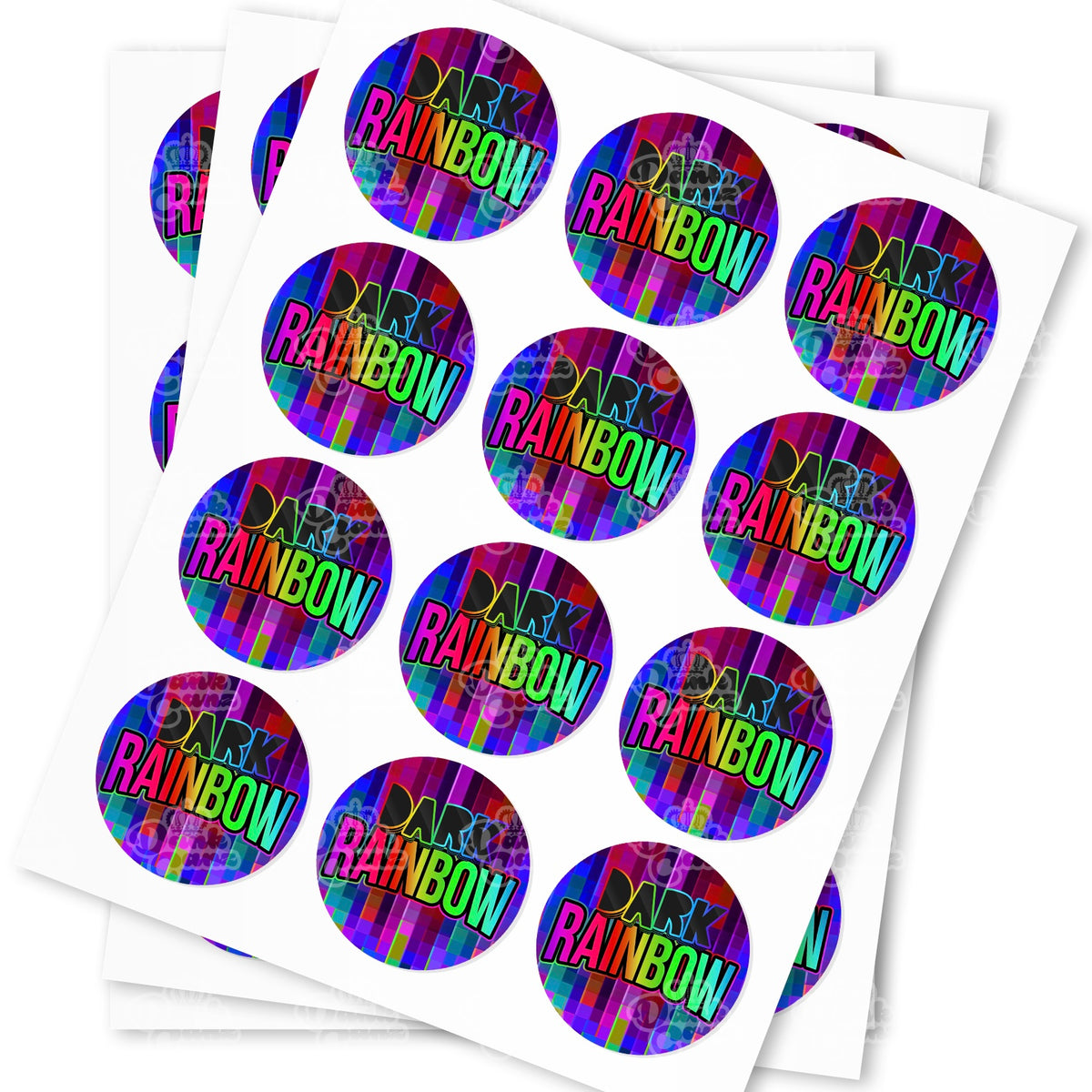 Dark Rainbow Strain Stickers | Strain Labels – DC Packaging