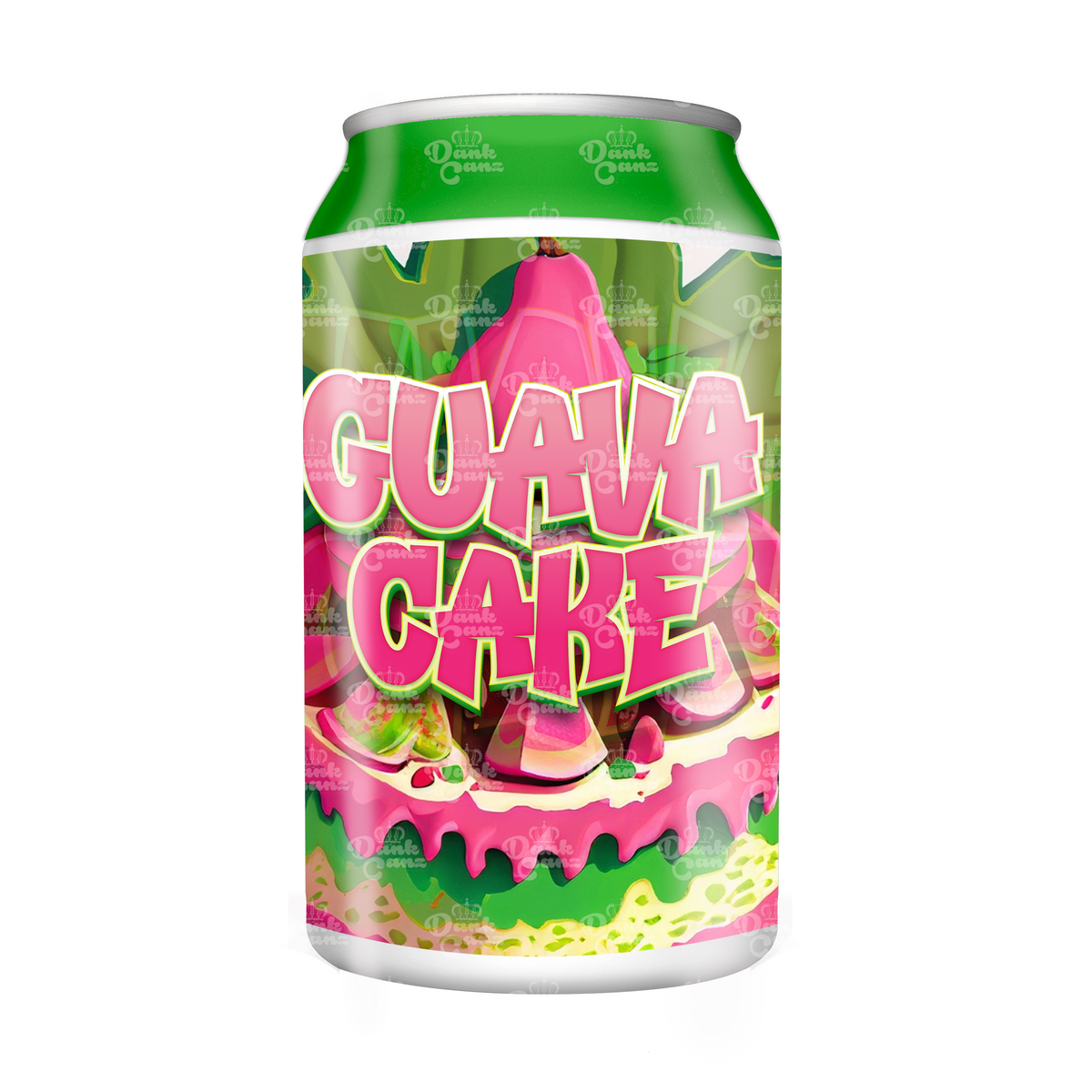 Guava Cake 3.5g Cali Style Plastic Soda Cans | Cali Packaging