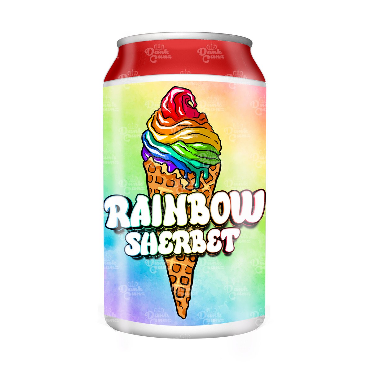 Rainbow Sherbet 3.5g Cali Style Plastic Soda Cans | Cali Packaging – DC ...