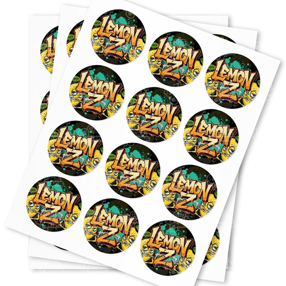 Lemon Z Strain Stickers | Strain Labels