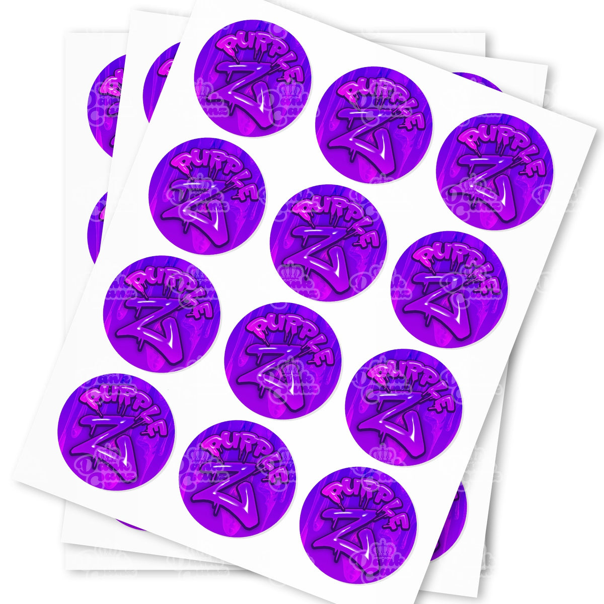 Purple Z Strain Stickers | Strain Labels – DC Packaging