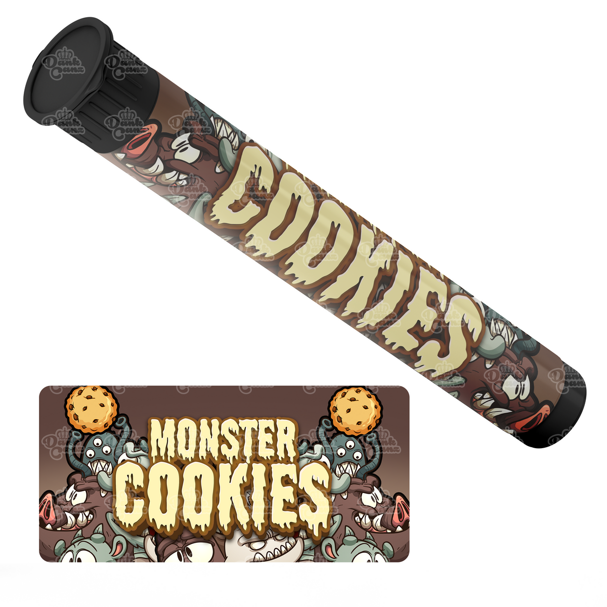 Monster Cookies Pre Roll Tubes | Empty Doob Tubes | 115mm – DC Packaging