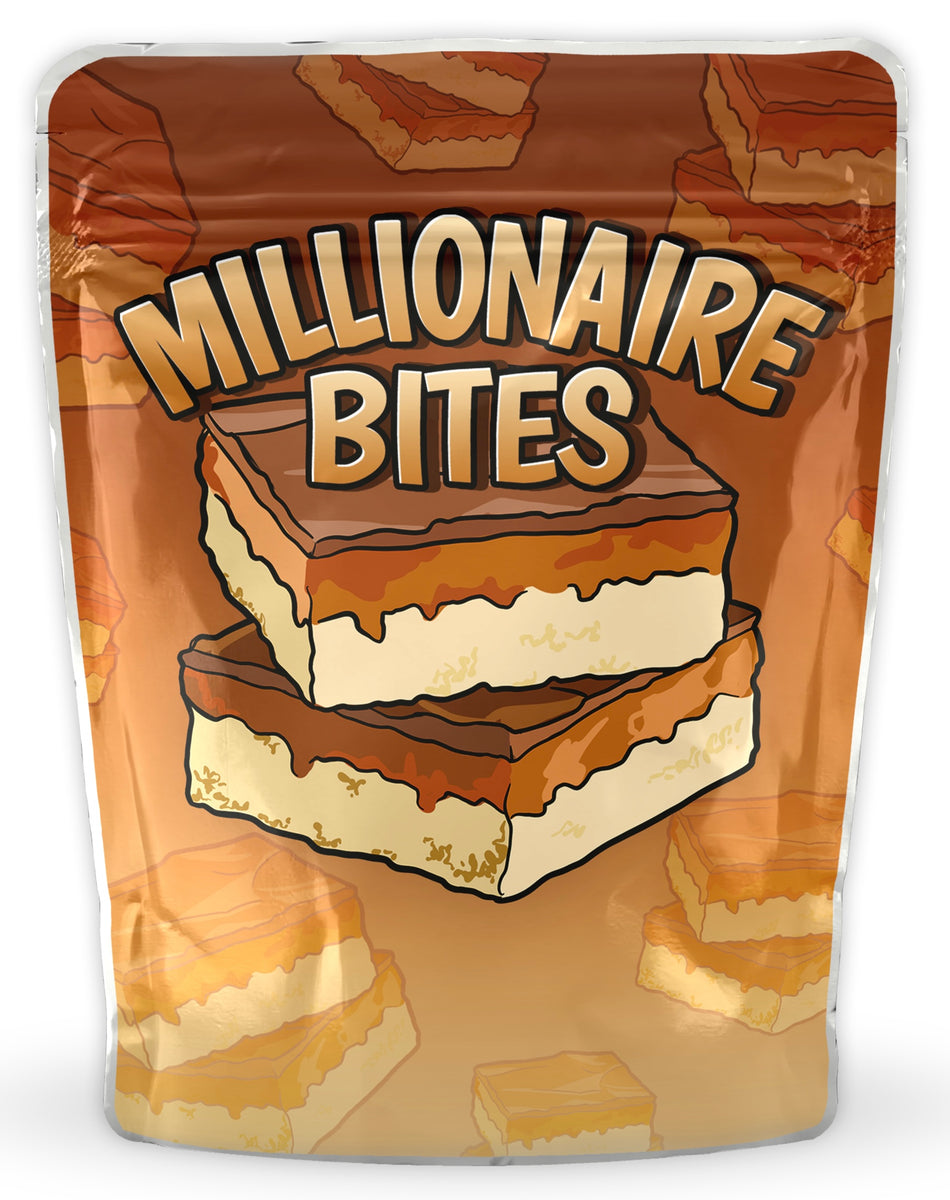 Millionaire Bites Mylar Bags | Cali Packs | Empty Packaging Size