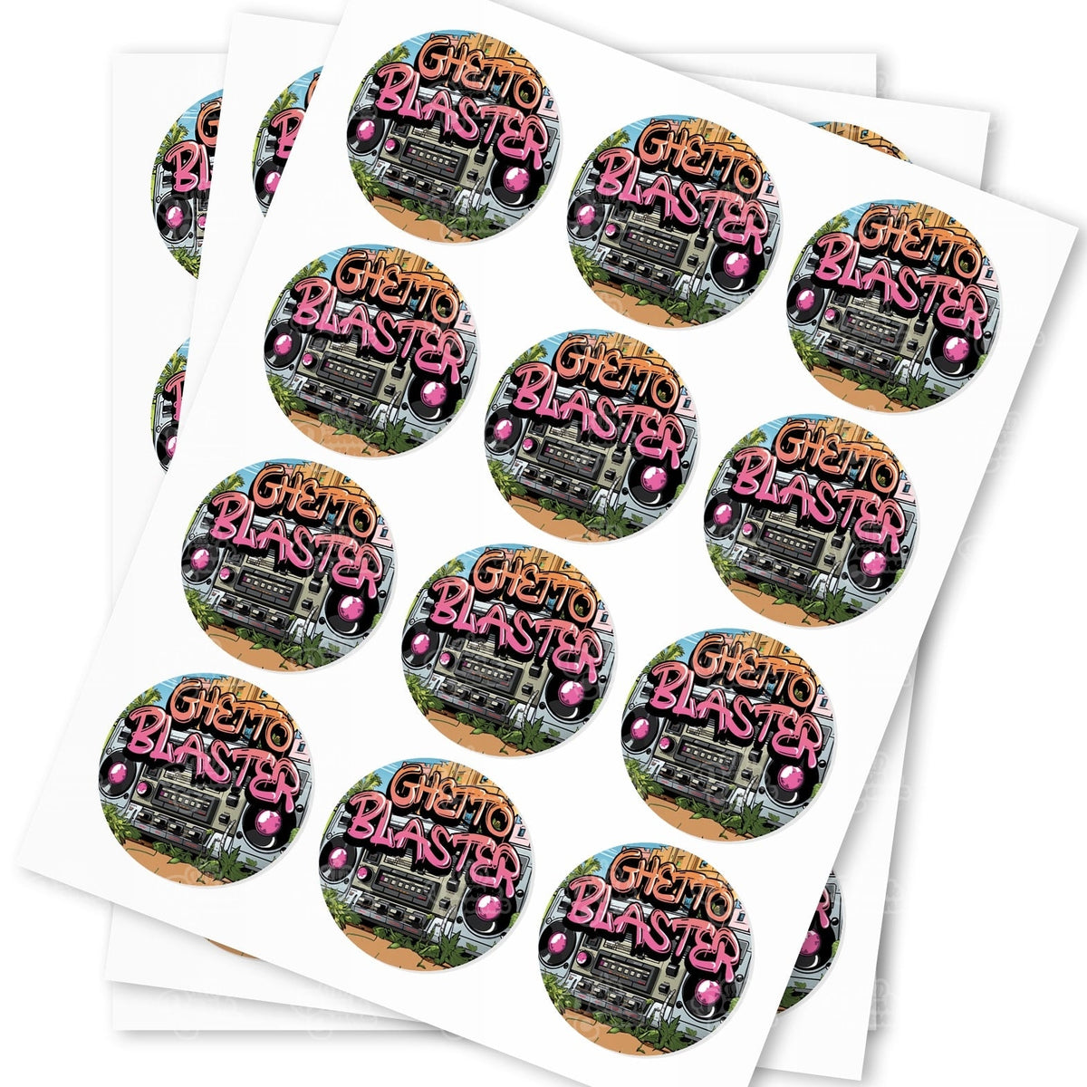 Ghetto Blaster Strain Stickers | Premium Custom Stickers – DC Packaging