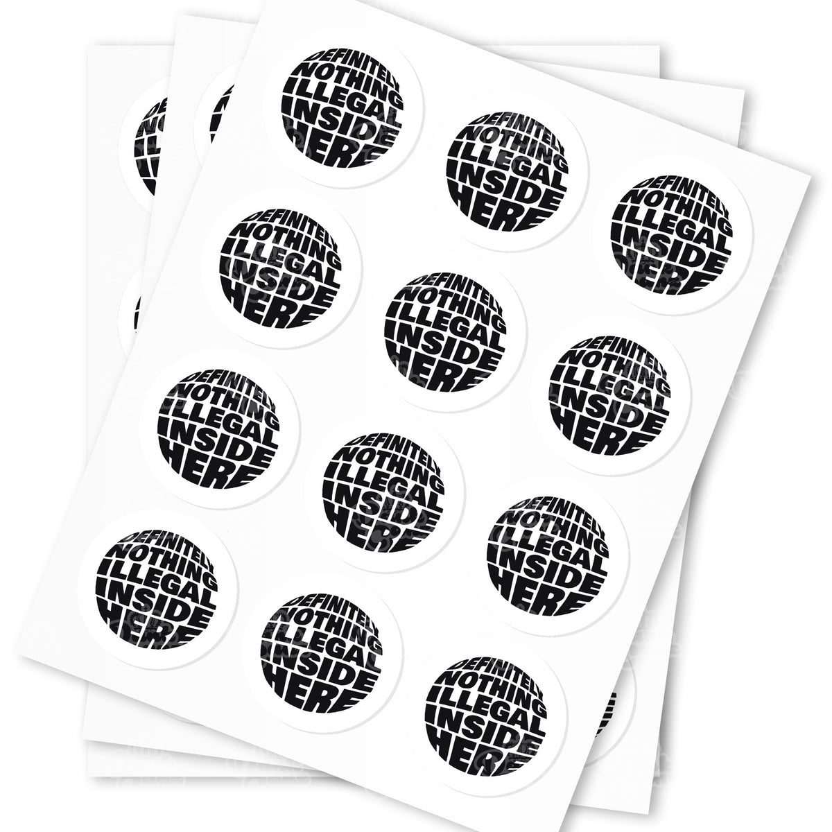 Nothing Illegal Stickers – DC Packaging