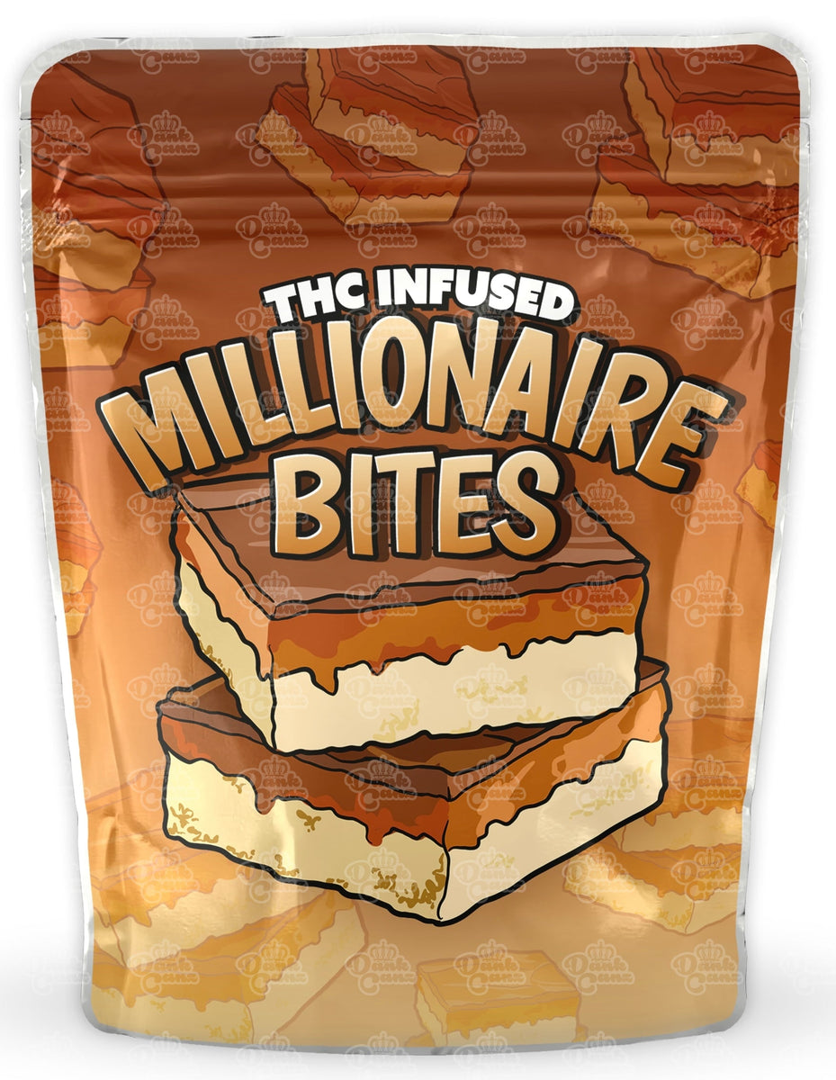 Millionaire Bites Mylar Bags | Cali Packs | Empty Packaging Size