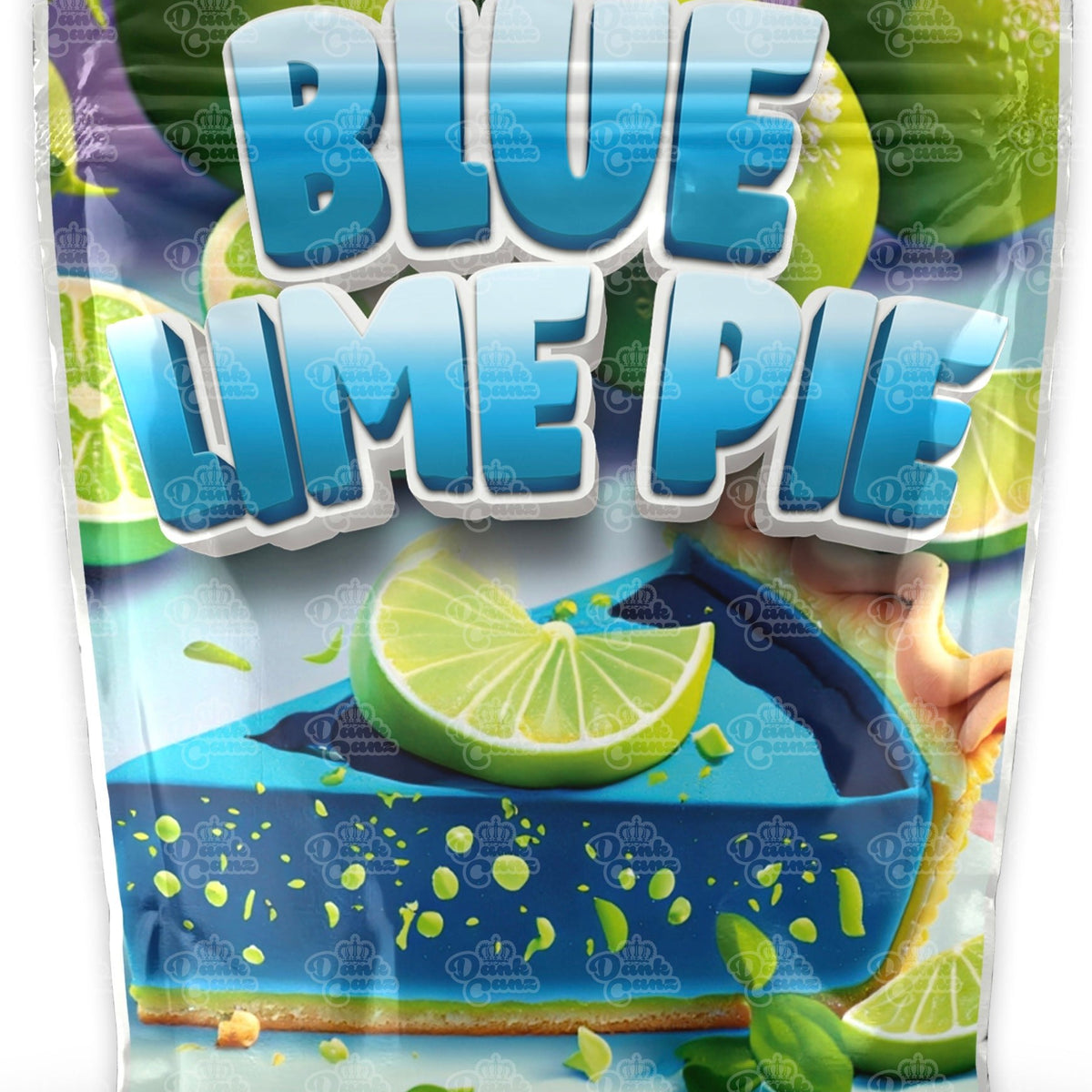 Blue Lime Pie Mylar Bags | cali packz | Empty Packaging Size