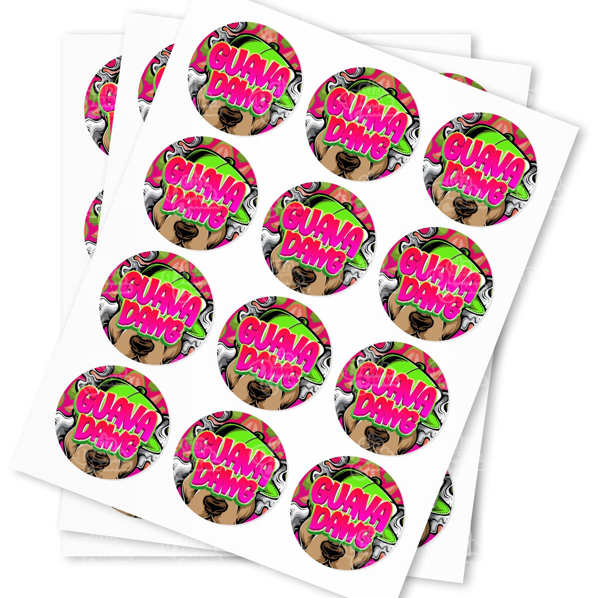 Guava Dawg Strain Stickers – DC Packaging