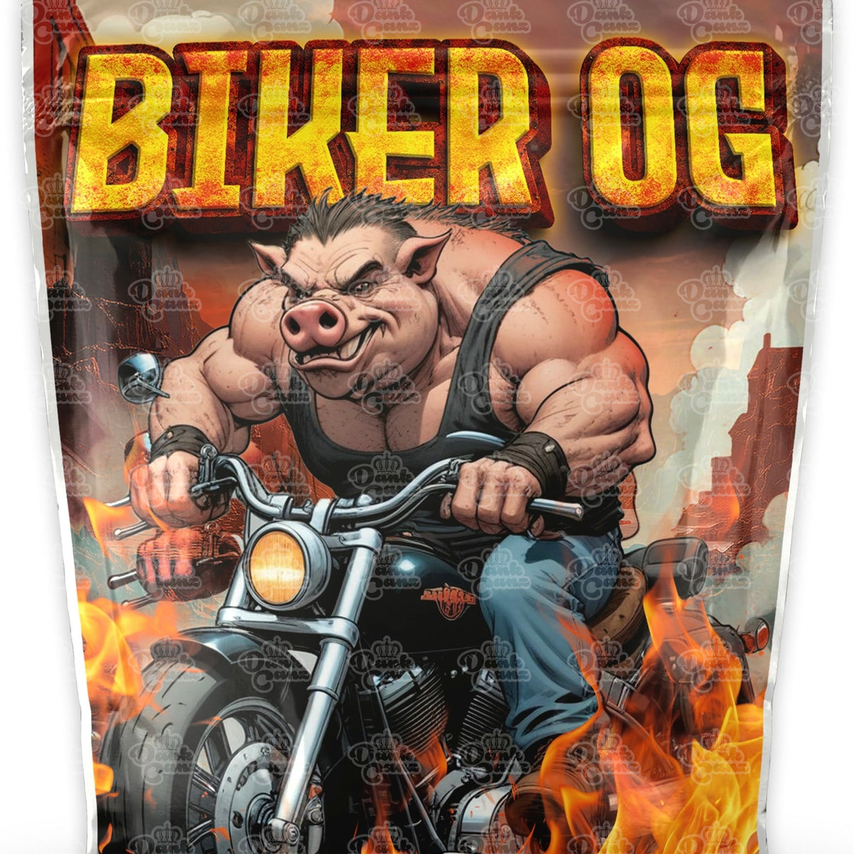 Biker OG Mylar Bags | Cali Packs | Empty Packaging Size – DC Packaging