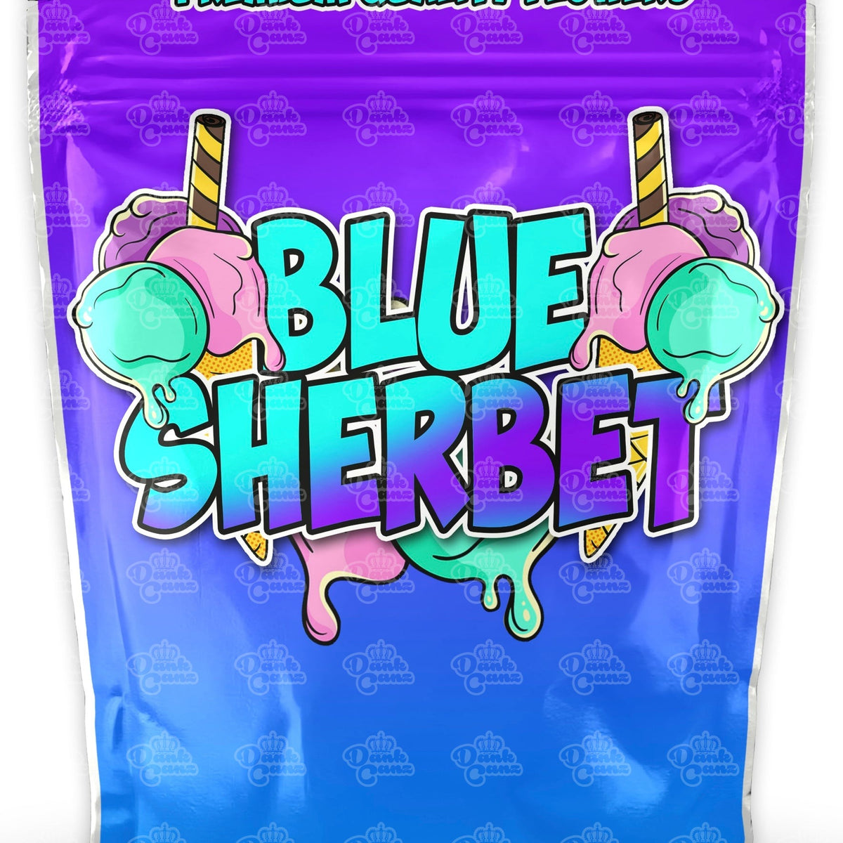 Blue Sherbet Mylar Bags | Cali Packs | Empty Packaging Size – DC Packaging