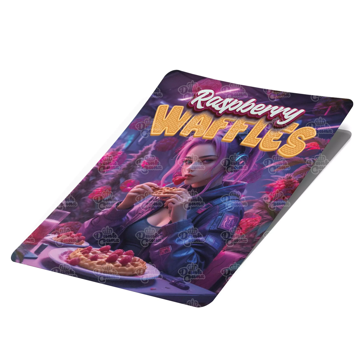 Raspberry Waffles Mylar Bag Labels | Cali Labels | Strain Labels