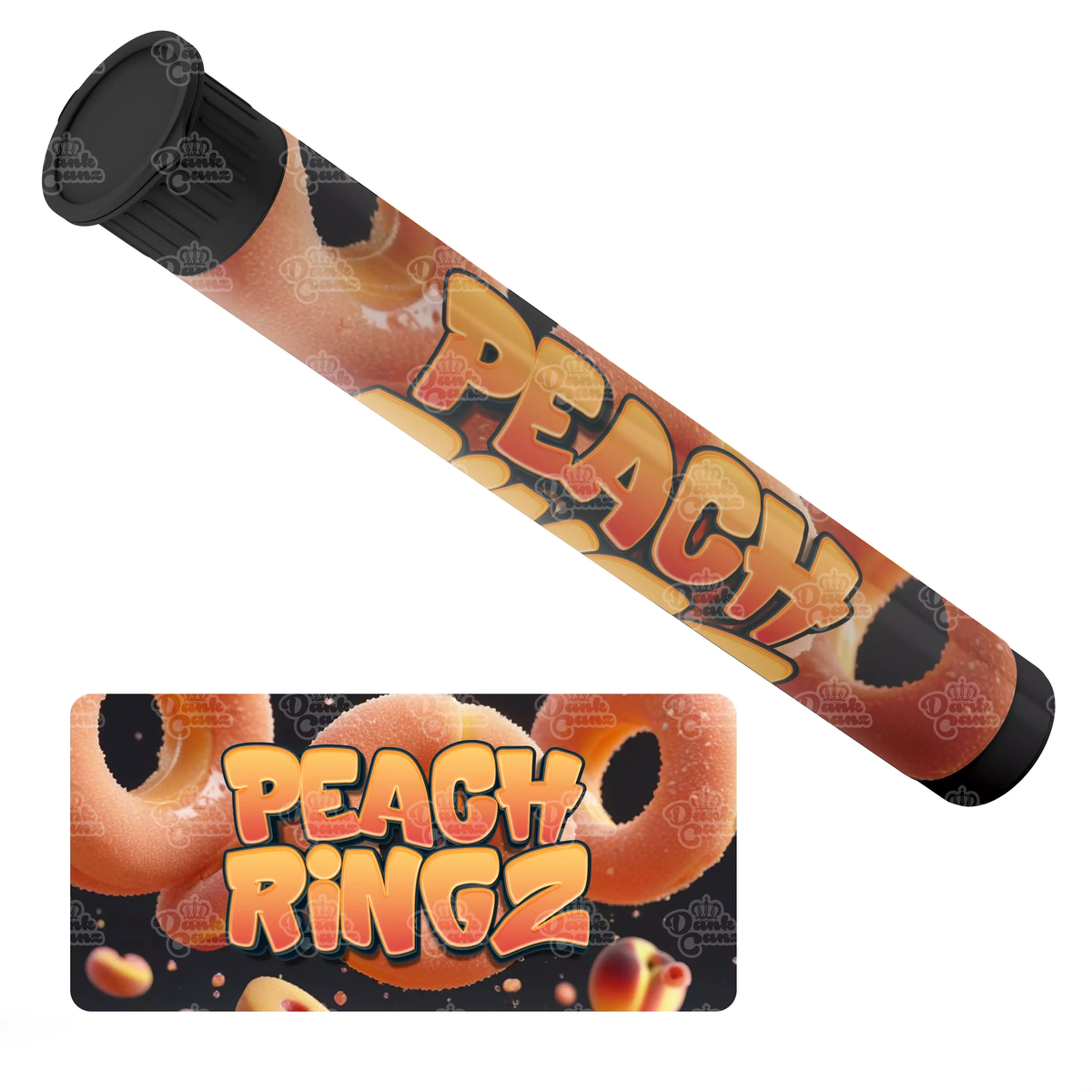 Peach Ringz Pre Roll Tubes | Empty Doob Tubes | 115mm