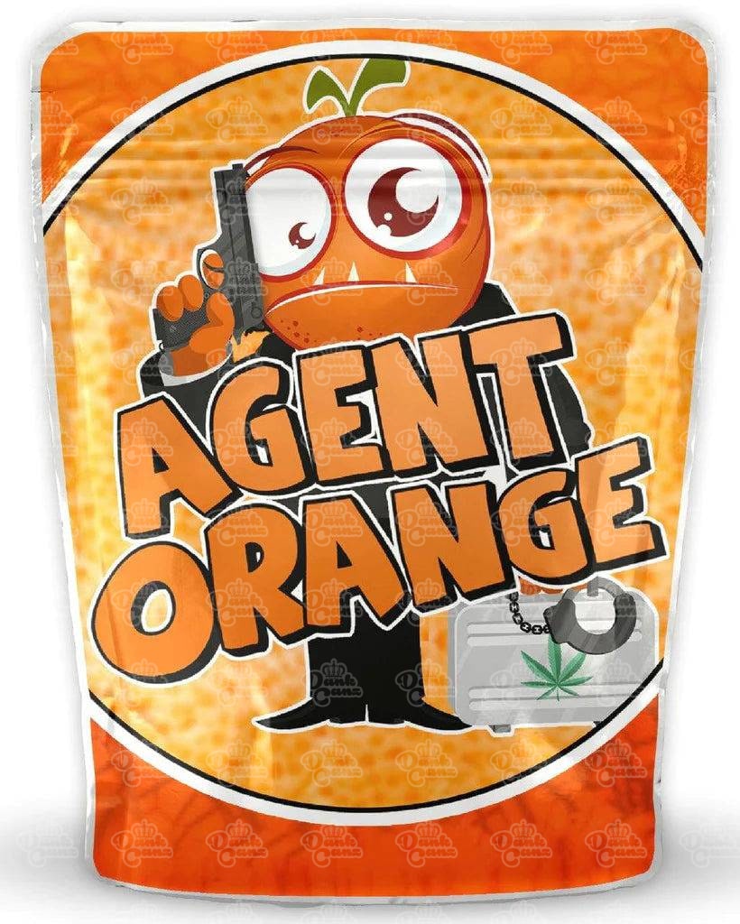 Agent Orange Mylar Bags | Cali Packs | Empty Packaging Size