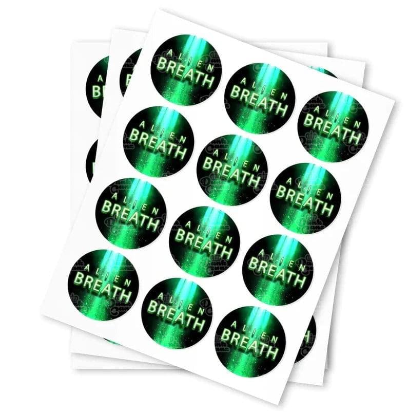 Alien Breath Strain Stickers – DC Packaging