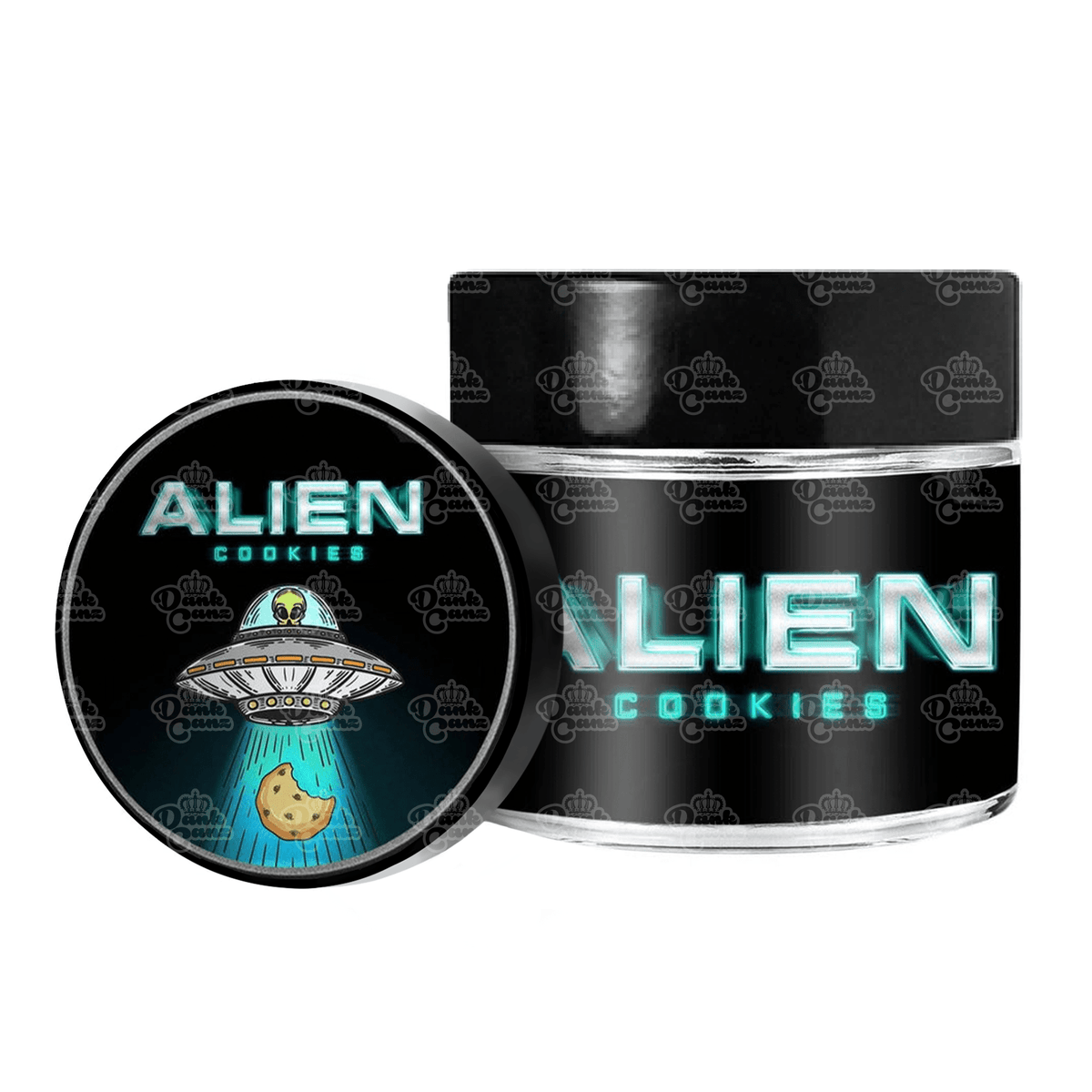 Alien Cookies 3.5g Glass Jars | 60ml Jars | Novelty Jars | Empty Jars ...