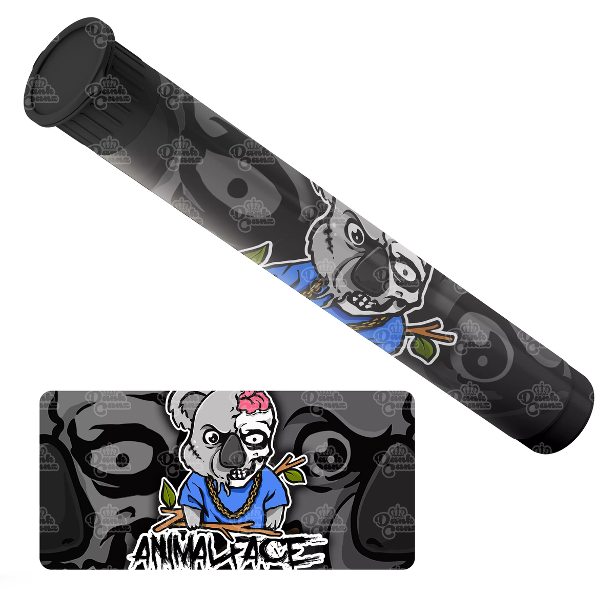 Animal Face Pre Roll Tubes | Empty Doob Tubes | 115mm – DC Packaging