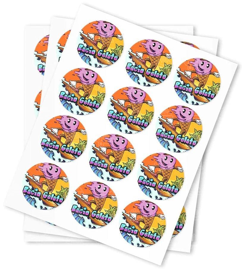 Bacio Gelato Strain Stickers