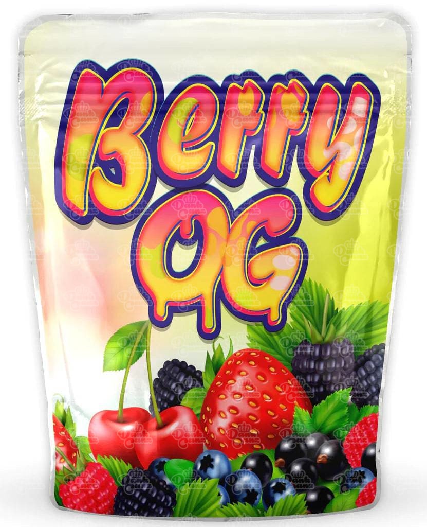 Berry OG Mylar Bags | Cali Packs | Empty Packaging Size