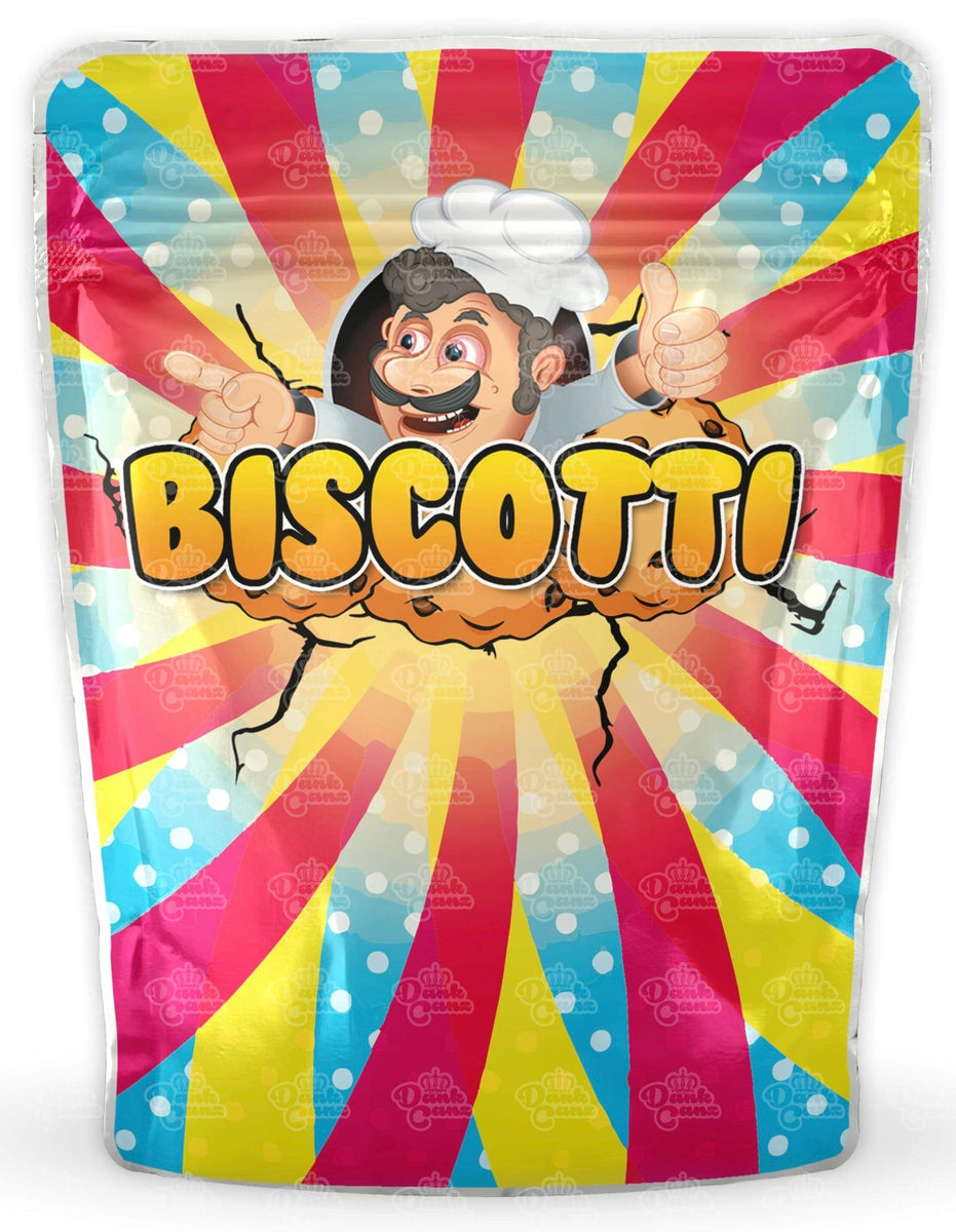 Biscotti Mylar Bags | Cali Packs | Empty Packaging Size