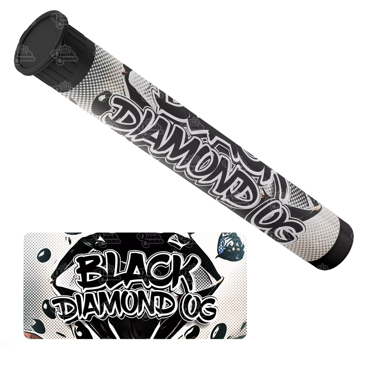 Black Diamond OG Pre Roll Tubes | Empty Doob Tubes | 115mm – DC Packaging