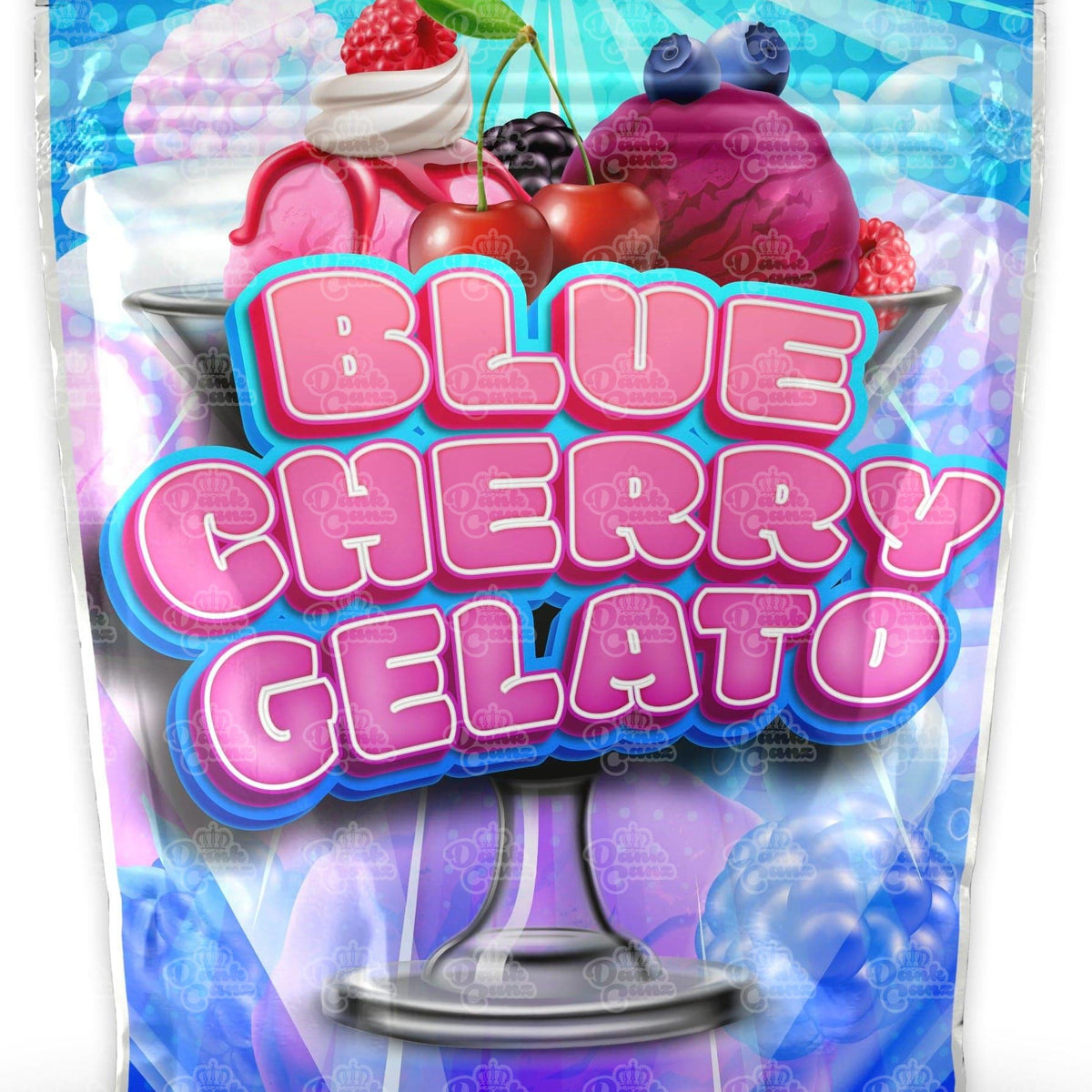 Blue Cherry Gelato Mylar Bags | Cali Packs | Empty Packaging Size – DC ...