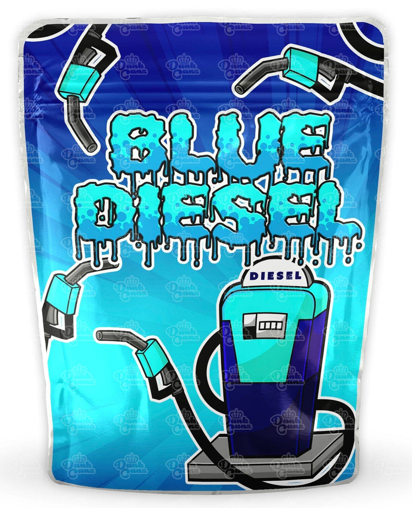 Blue Diesel Mylar Bags | Cali Packs | Empty Packaging Size