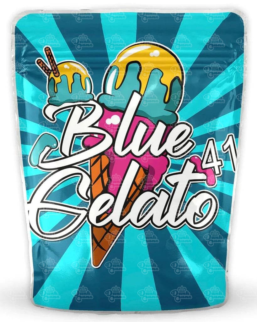 Blue Gelato 41 Mylar Bags | Cali Packs | Empty Packaging Size
