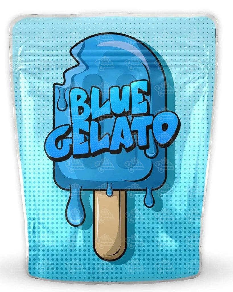 Blue Gelato Mylar Bags | Cali Packs | Empty Packaging Size