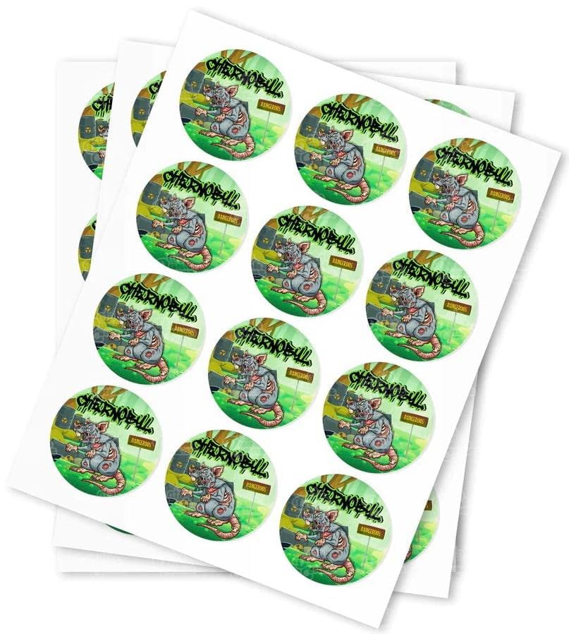 Chernobyl Strain Stickers – DC Packaging