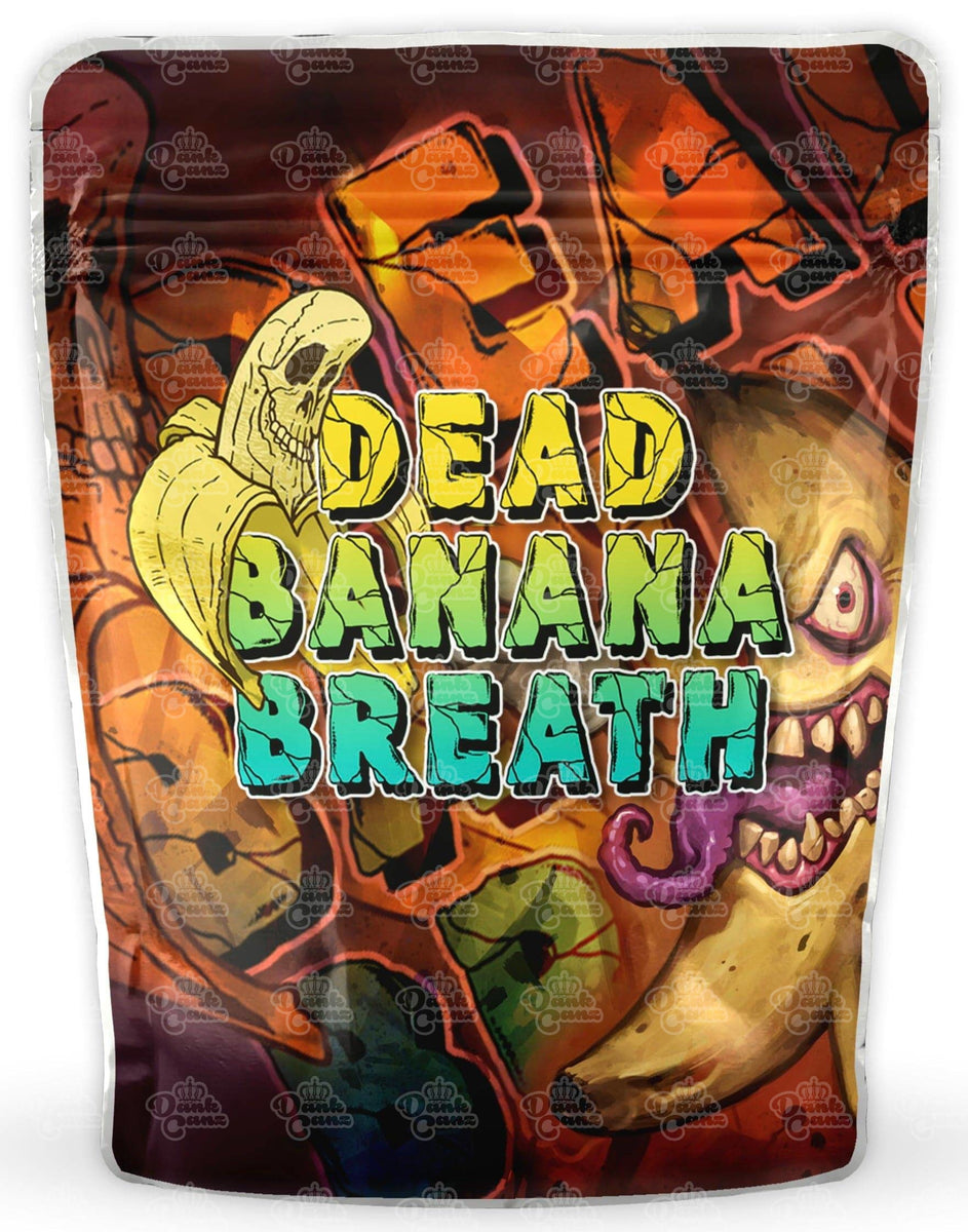 Dead Banana Breath Mylar Bags | Cali Packs | Empty Packaging Size