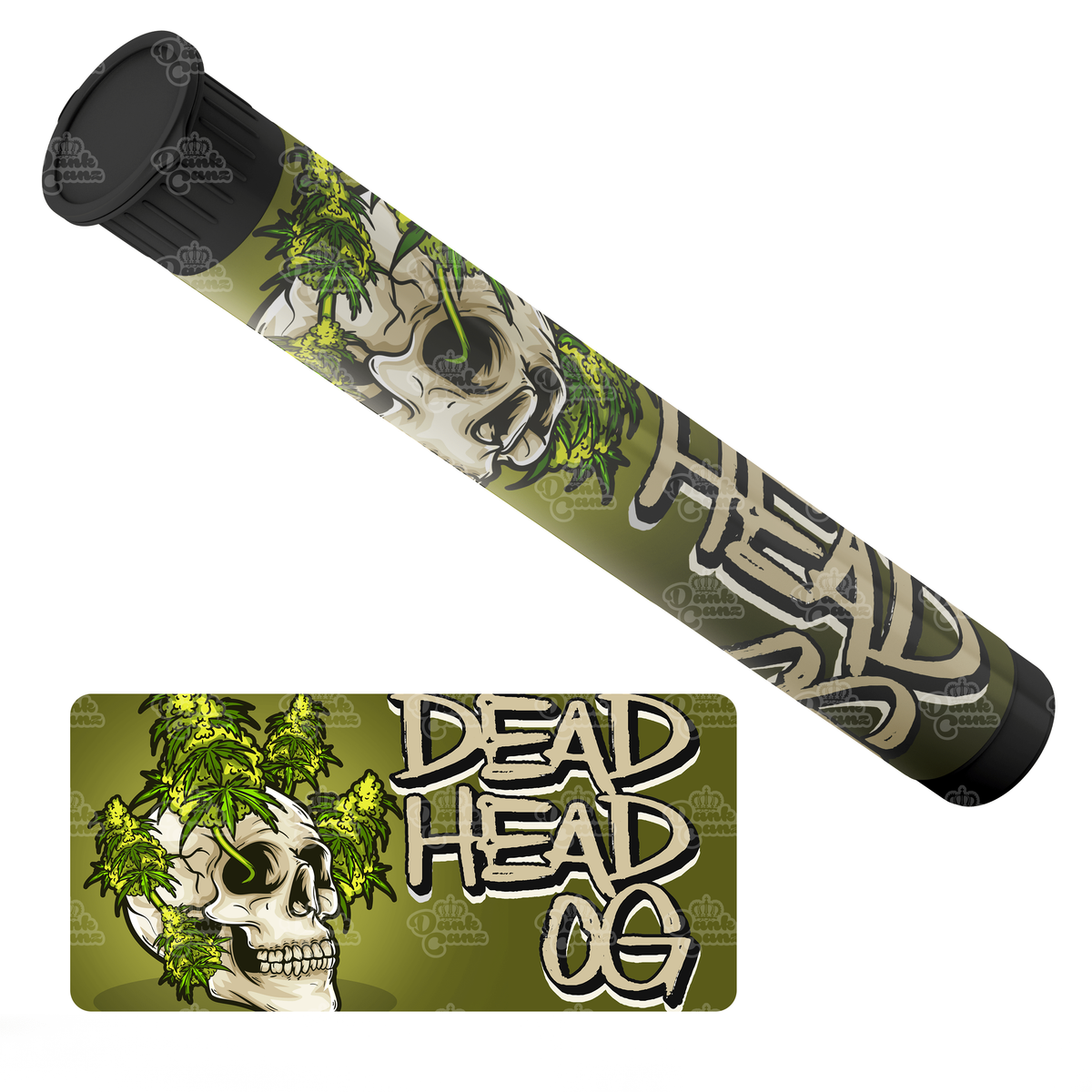 Dead Head OG Pre Roll Tubes | Empty Doob Tubes | 115mm – DC Packaging