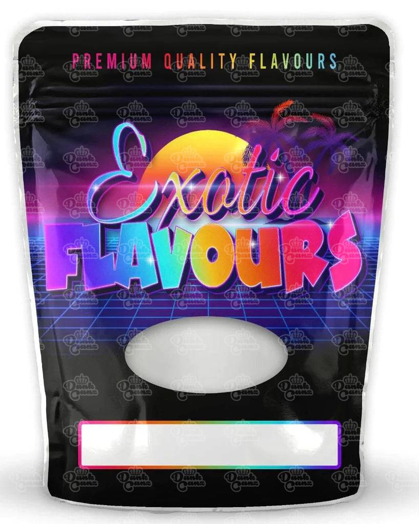 Exotic Flavours Mylar Bags | Cali Packs | Empty Packaging Size