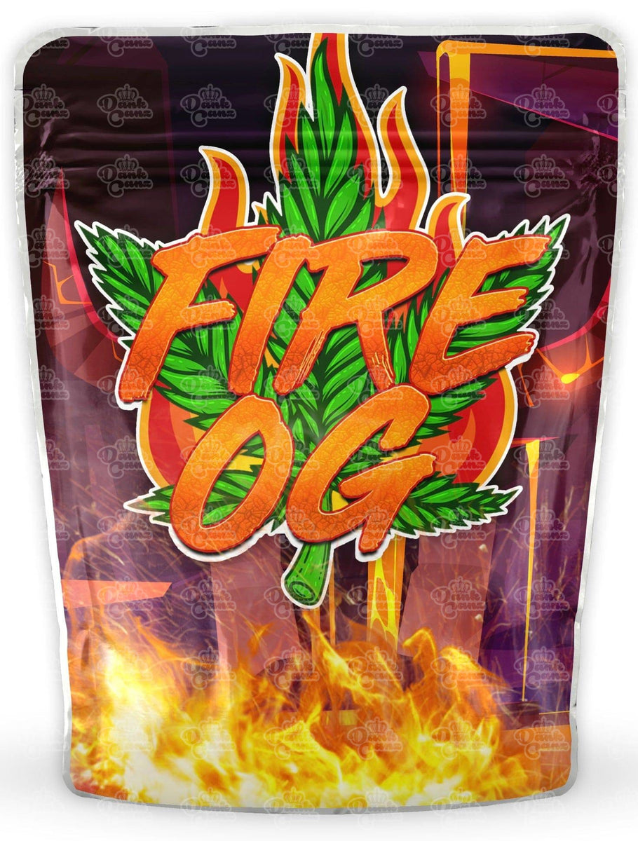Fire OG Mylar Bags | Cali Packs | Empty Packaging Size