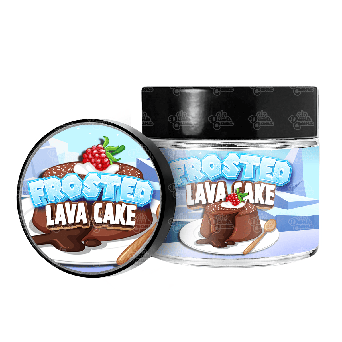 Frosted Lava Cake 3.5g Glass Jars | 60ml Jars | Novelty Jars | Empty Jars