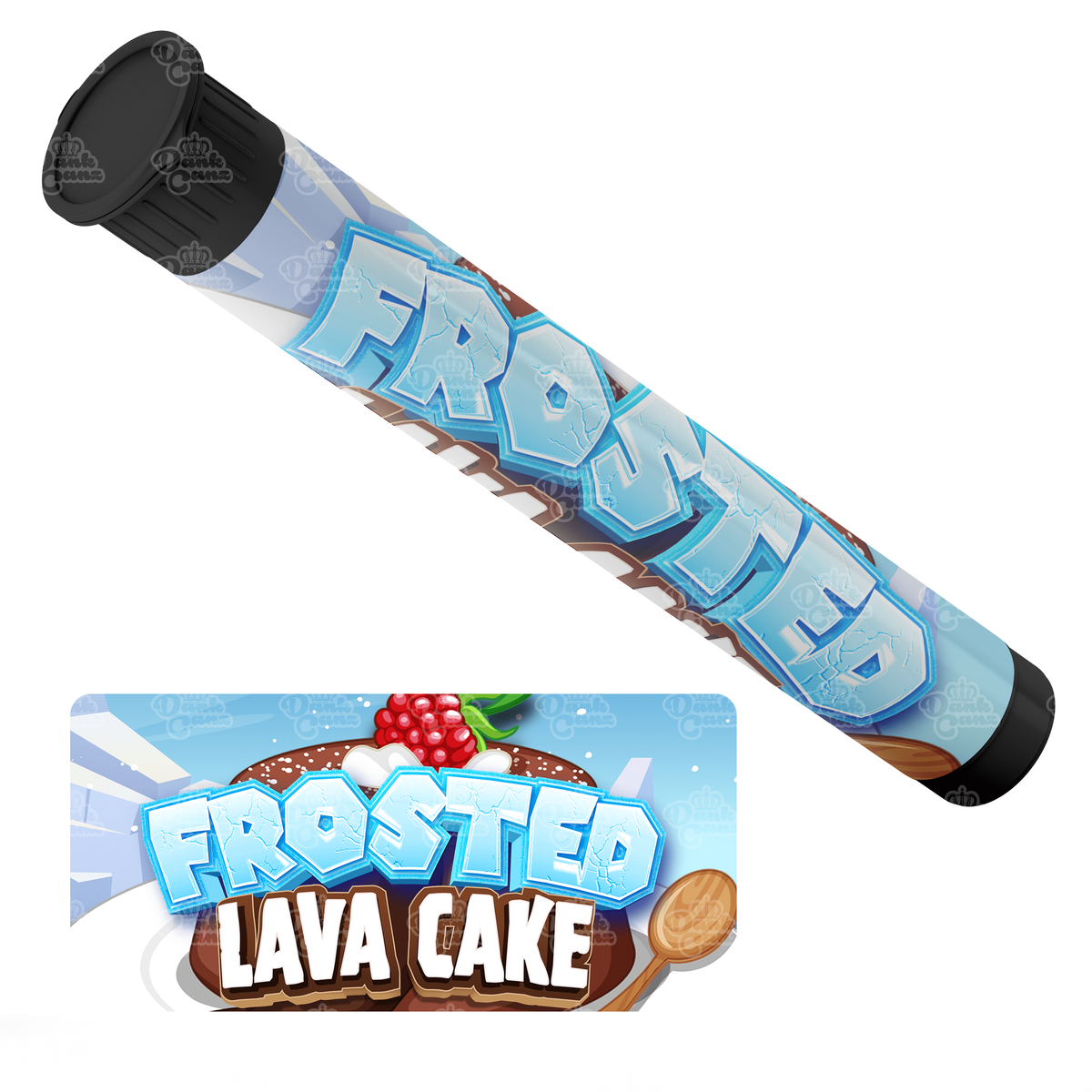 Frosted Lava Cake Pre Roll Tubes | Empty Doob Tubes | 115mm – DC Packaging