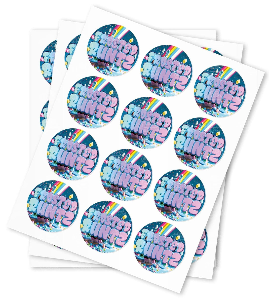 Frosted Runtz Strain Stickers