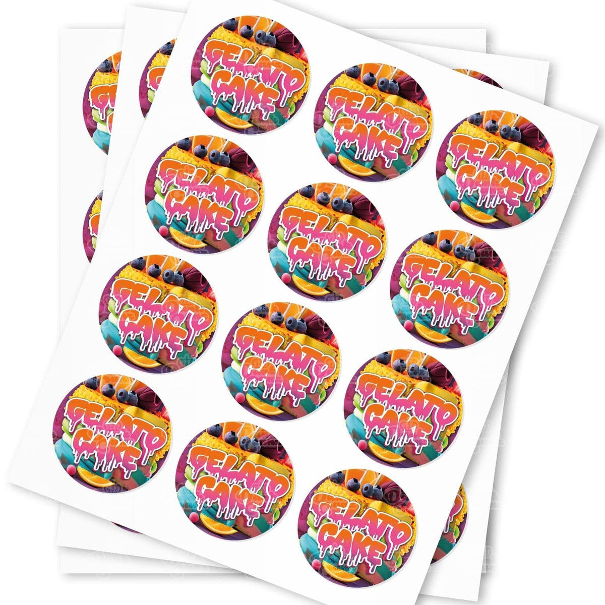 Gelato Cake Strain Stickers – DC Packaging