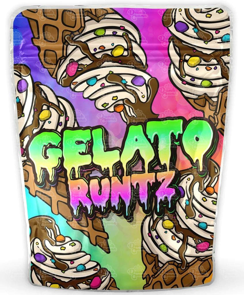 Gelato Runtz Mylar Bags | Cali Packs | Empty Packaging Size