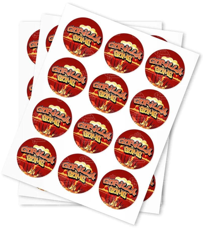 Gorilla Bomb Strain Stickers