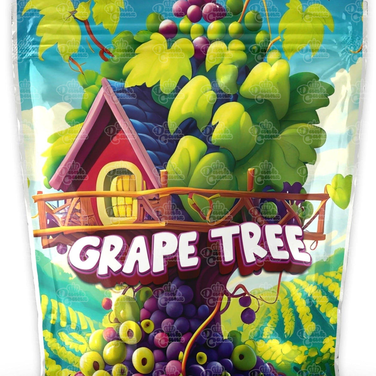 Grape Tree Mylar Bags | cali packz | Empty Packaging Size