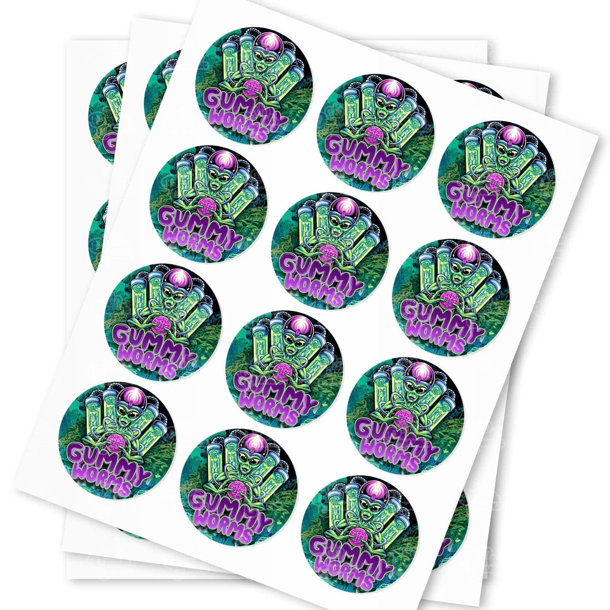 Gummy Worms Strain Stickers | Strain Labels | 420 Prints – DC Packaging