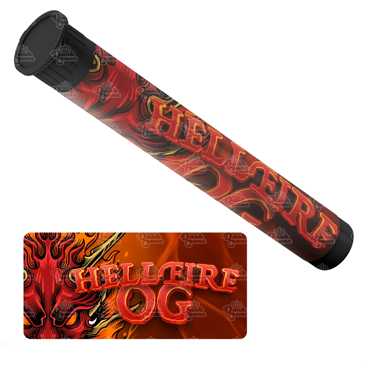 Hellfire OG Pre Roll Tubes | Empty Doob Tubes | 115mm – DC Packaging
