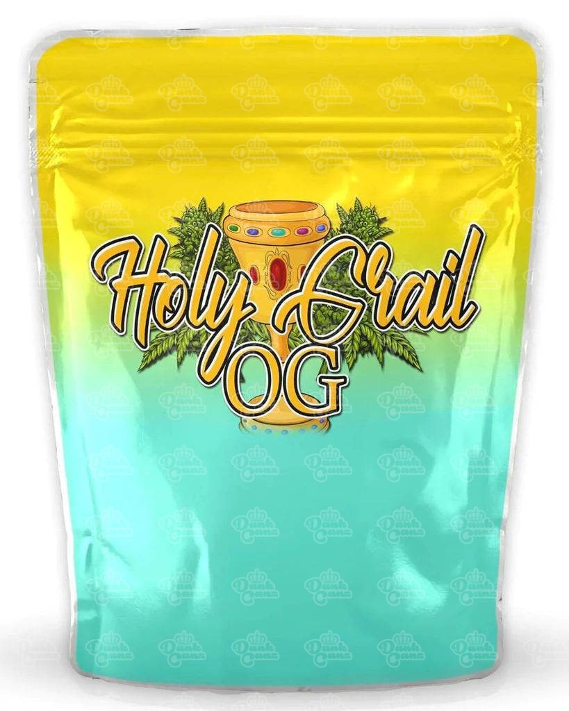 Holy Grail OG Mylar Bags | Cali Packs | Empty Packaging Size
