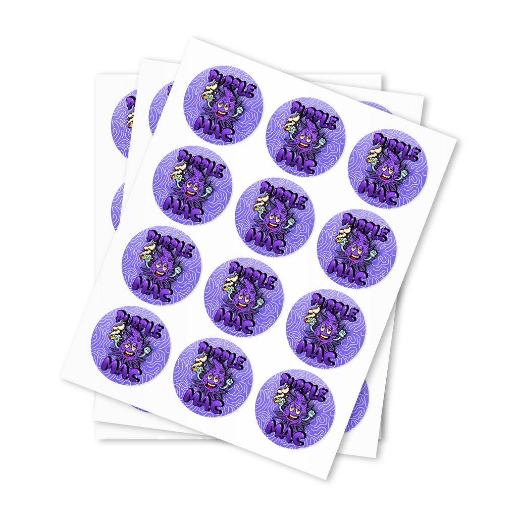 Purple Mac Strain Stickers
